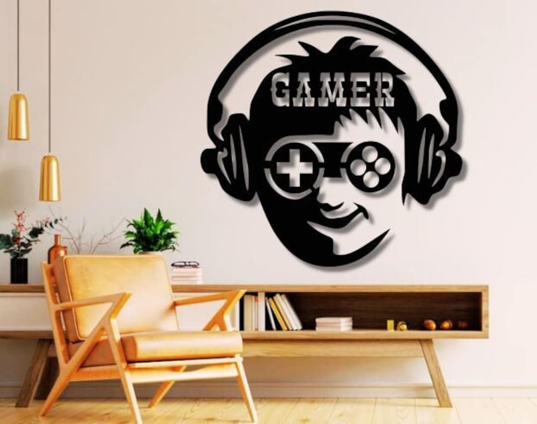 Gamer Dxf , Svg , Png , Files , Game , Console , Headphone , Boy ...