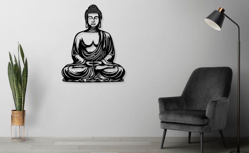 Buddha Svg Dxf Png Files Vector Art Cut for Cnc Plasma Laser Cricut - Etsy