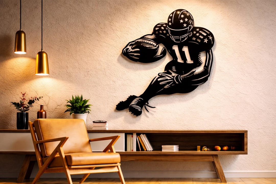 Football Player Dxf Svg Png Files American Football Kicker Team Play ...