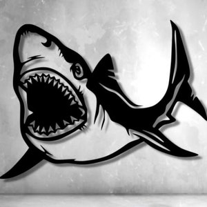 Shark Dxf Svg Png Files Shark Cut File Jaws for Cnc , Plasma , Laser ...