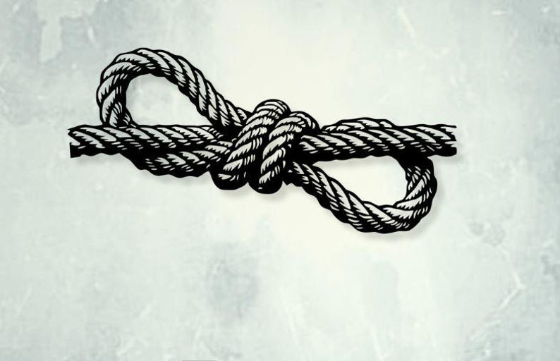 Rope Knot SVG DXF PNG Files Vector Art Cut for Cnc Plasma Laser Cricut ...