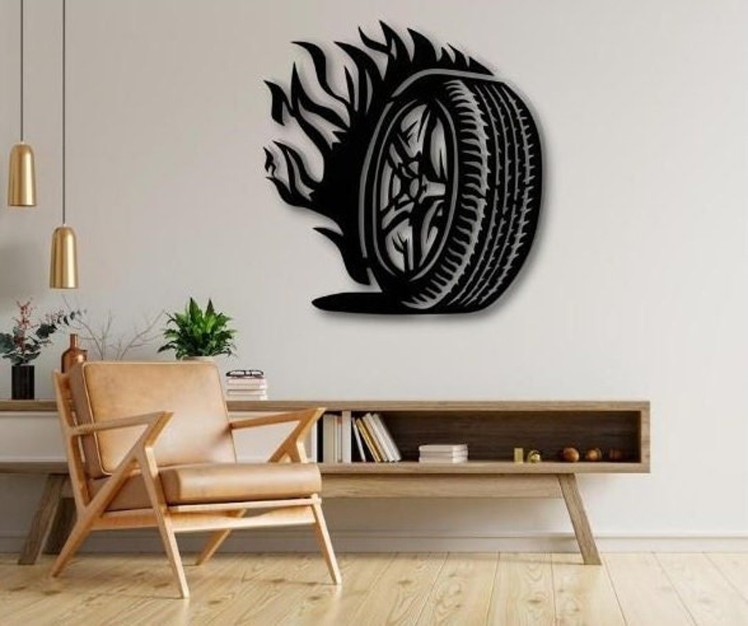 Wheel Dxf , Svg , Png , Files , Wheel Svg , Laser Cut , Wall Art , Tyre ...