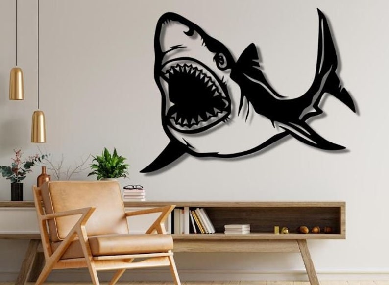 Shark Dxf Svg Png Fİles Shark Cut File Jaws - Etsy