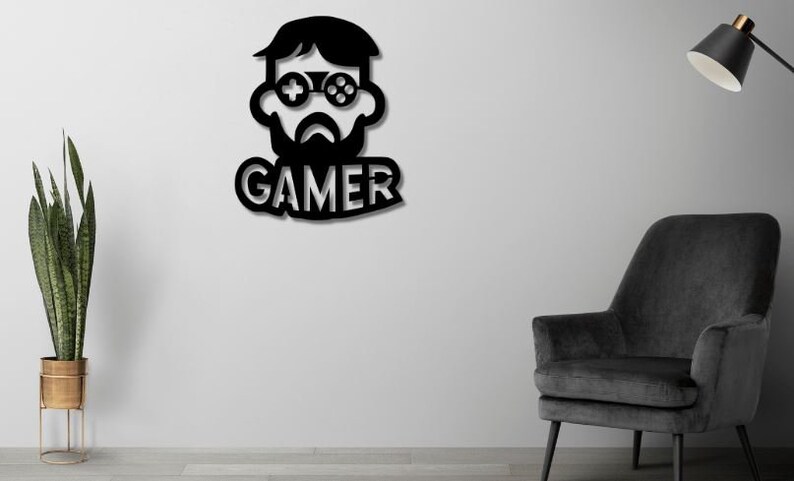 Gamer Dxf Svg Png Files Game Gamer Gaming Room - Etsy