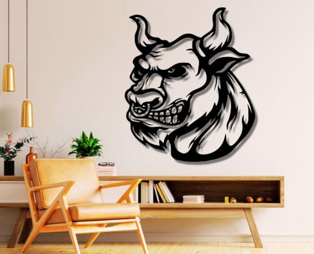 Bull Dxf Svg Png Files Bull Bulls Farm Wild - Etsy