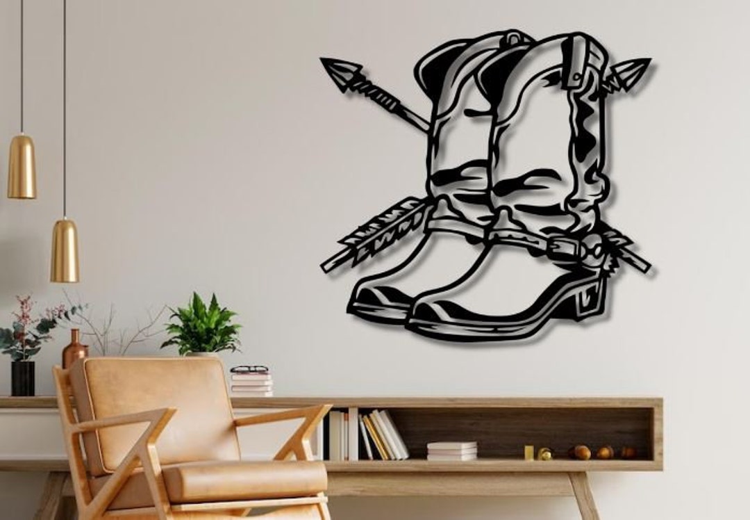 Cowboy Boot Dxf , Svg , Png , Files , Cowboy , Boot , Boots , Arrrow ...