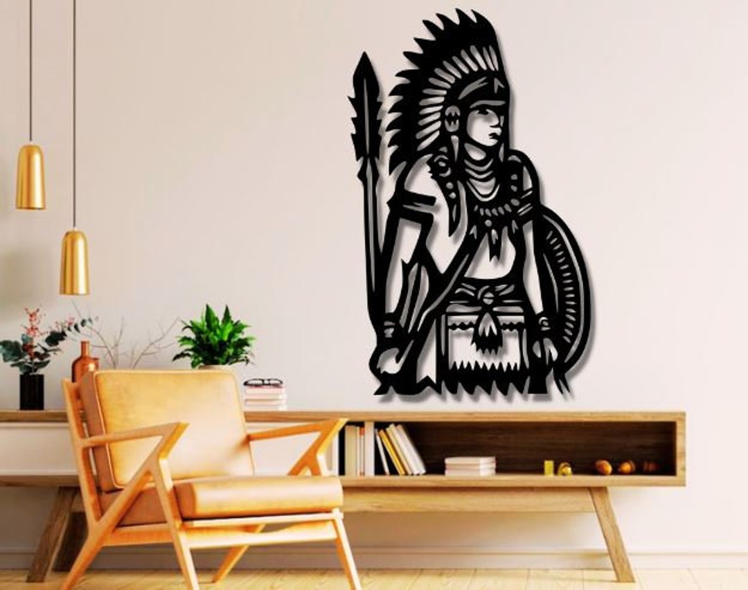 Indian Dxf Svg Png Files Native Injun America Cut File , Chief , for ...