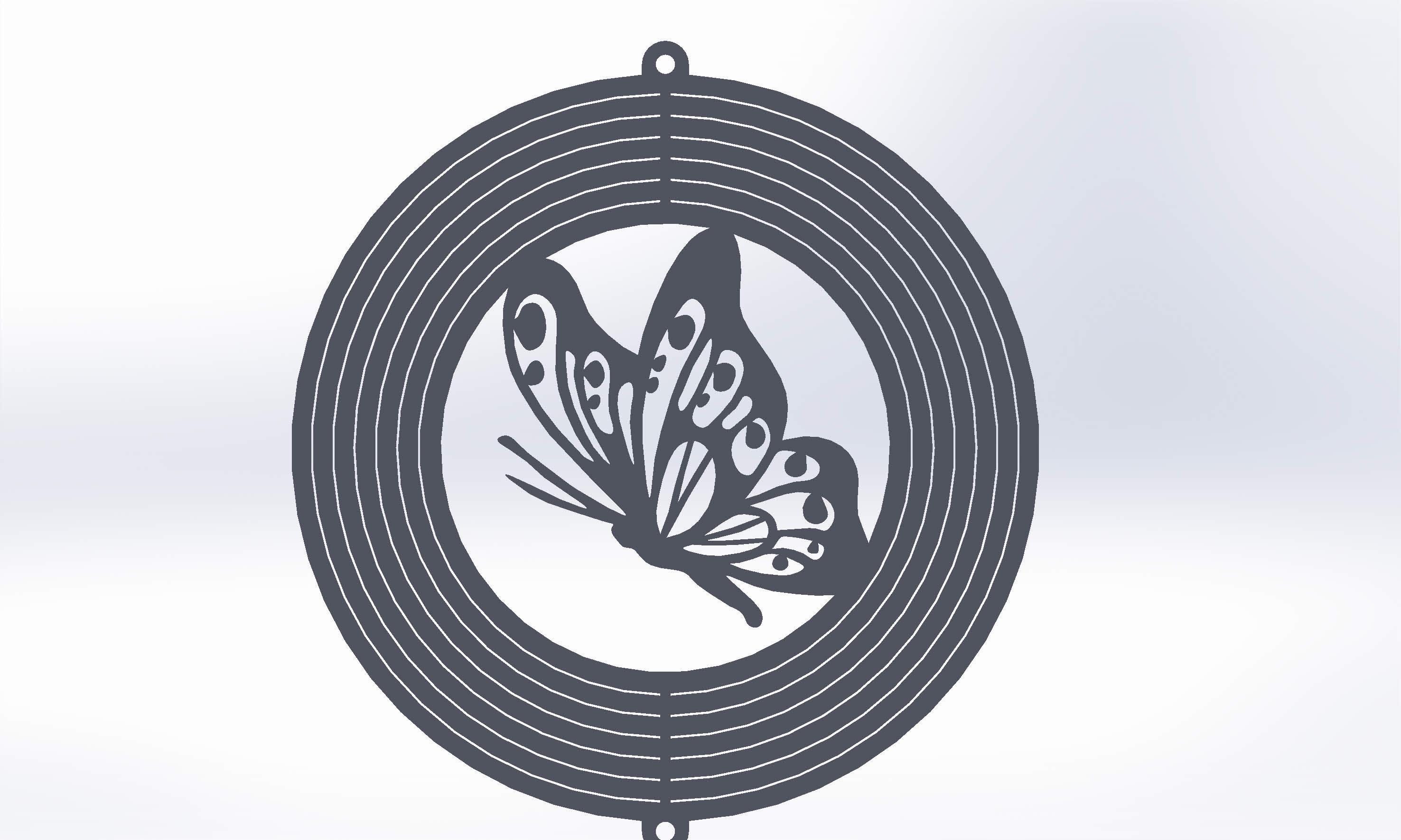 Butterfly Wind Spinner Dxf Svg Files for Cnc Laser Plasma Cutting - Etsy