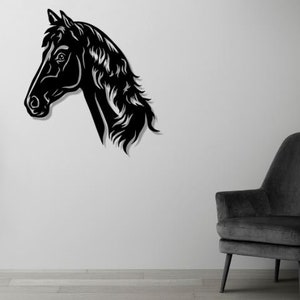 Horse Head Dxf Svg Png Files , Horse Wall Art Decor , Horses , Design ...