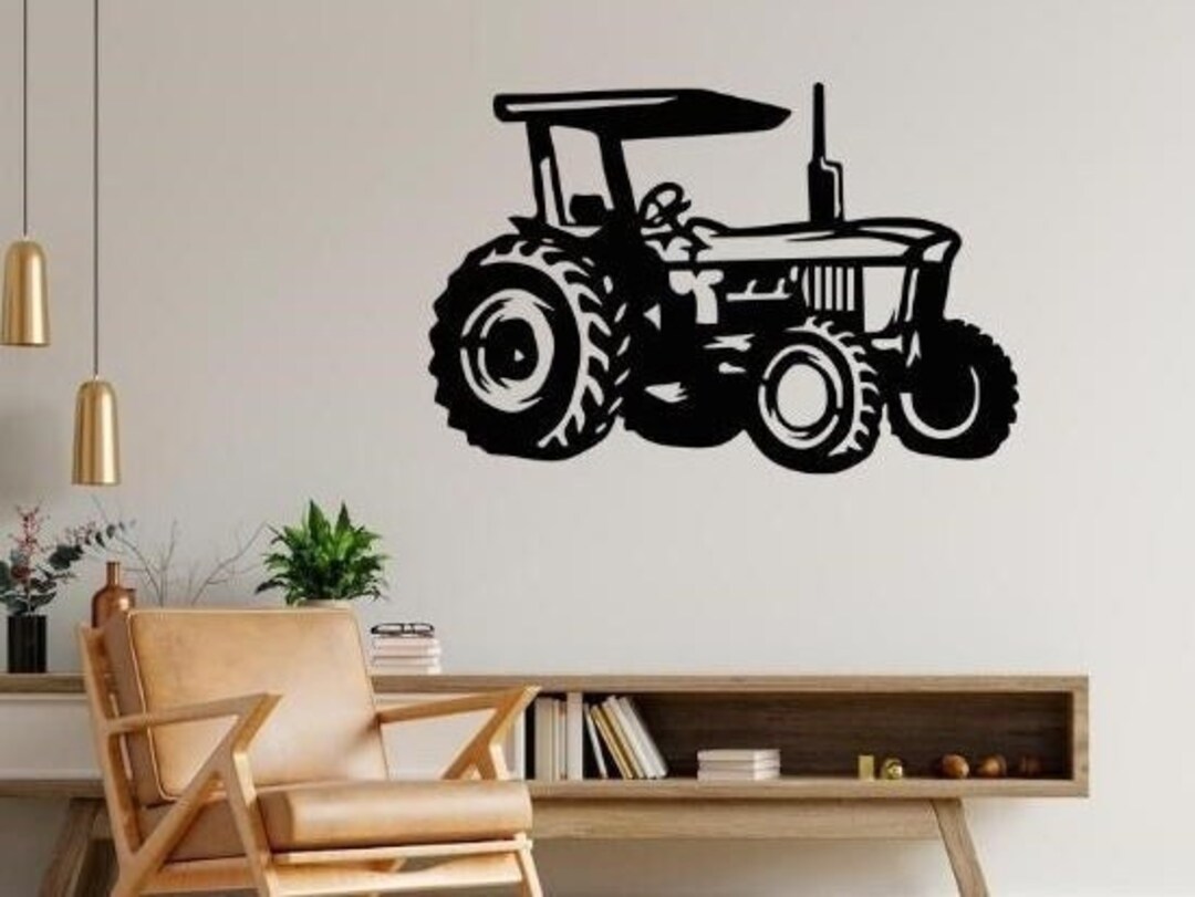 Tractor Svg Dxf Png Files Tractor Laser Cut Wall Art Farm Farmer, Dxf ...
