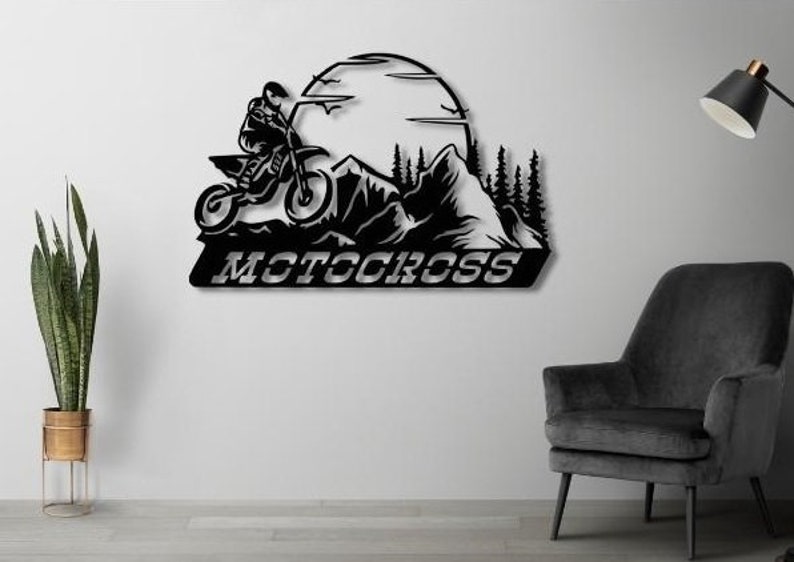 Motocross Svg Dxf Png Files Laser Cut Motorcycle - Etsy