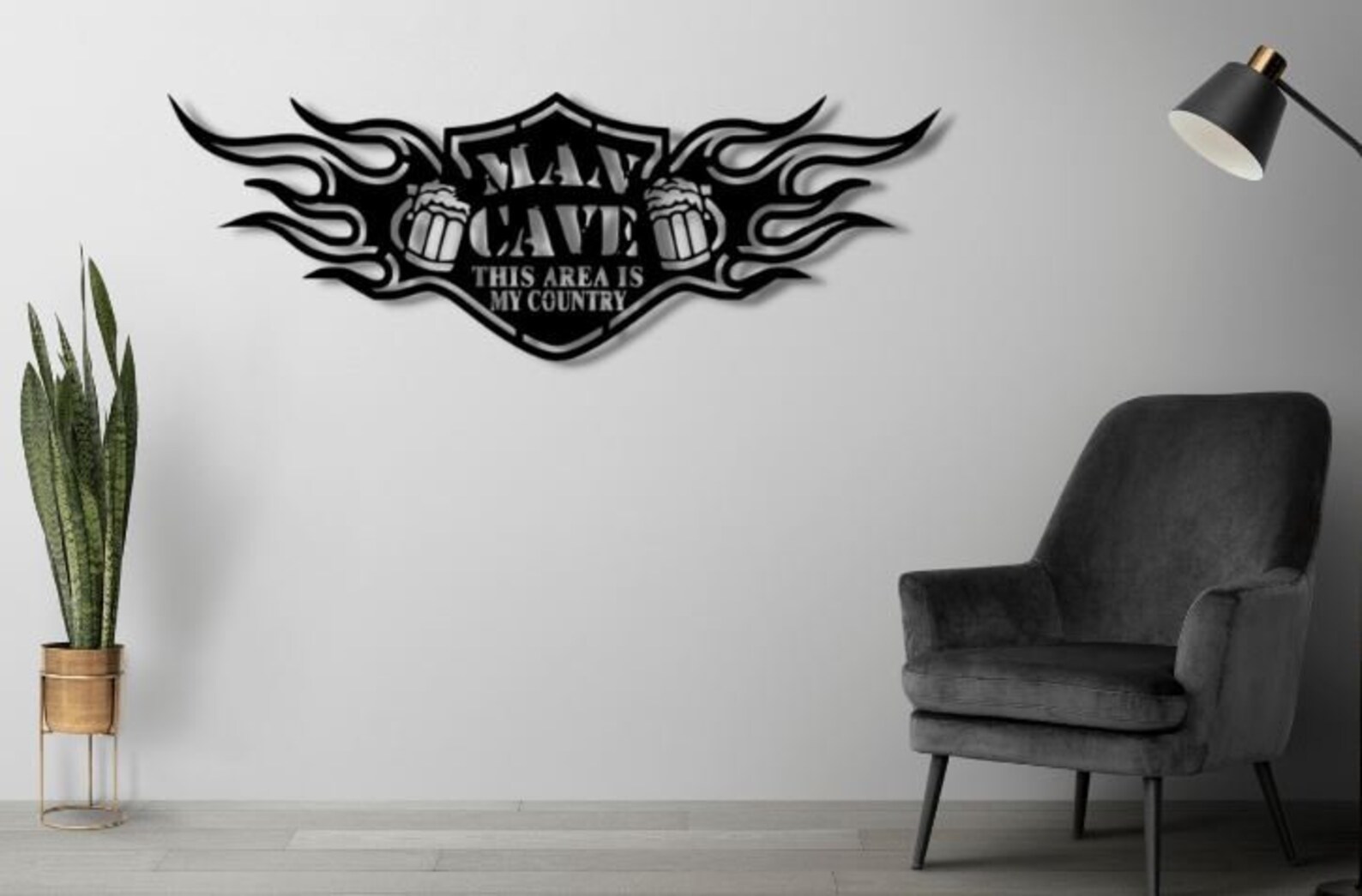 Man Cave Dxf Svg Png Files Man Cave Sign Wall - Etsy