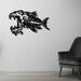 Fish Bone Dxf Svg Png Fİles Angry Fish Bone Wall - Etsy
