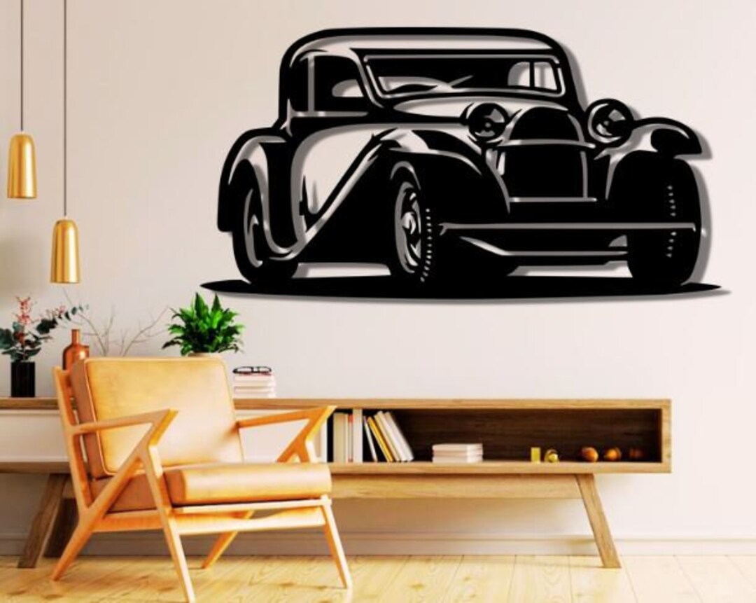 Classic Car Dxf , Svg , Png , Files , Old , Vintage , Retro , Car ...