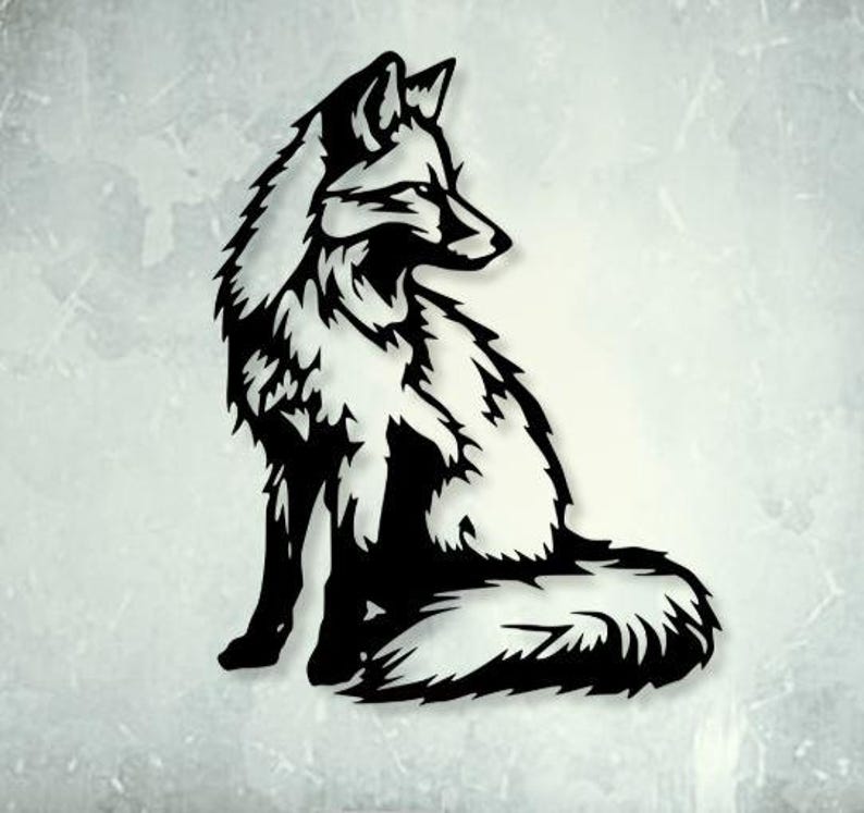 Fox Svg Dxf Png Files Fox Vector Art Cut File for Cnc Laser Plasma ...