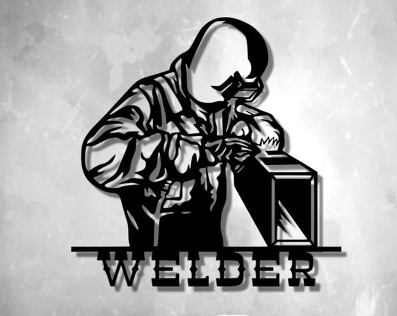 Welder Dxf Svg Png Files Weld Welding Profile - Etsy
