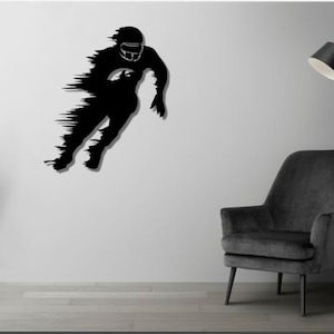 Football Player Dxf Svg Png Files American Football Laser Ball , Helmet ...