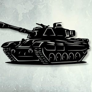 Tank Dxf Svg Png Files Military Vehicle Vector Cut File for Cnc Plasma ...