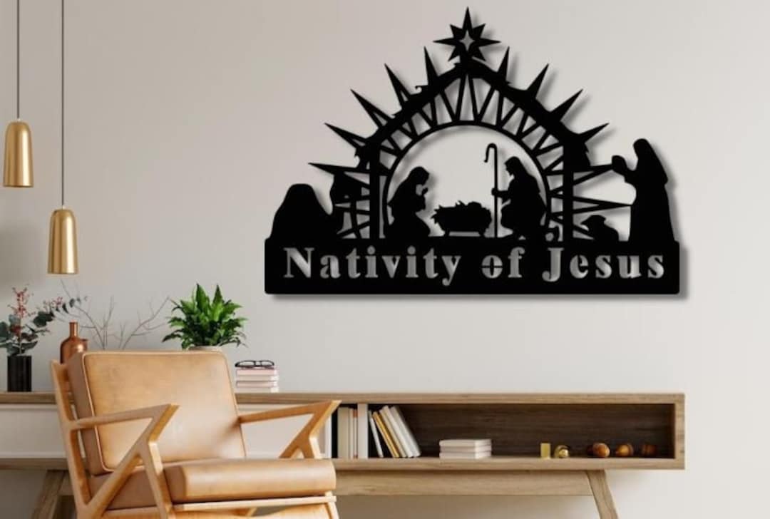 Nativity Dxf Svg Png Files Nativity Jesus Cross Religion Dxf , Svg ...