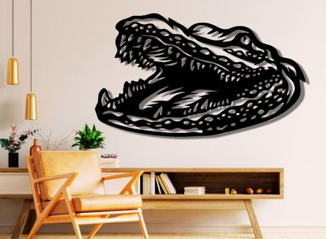 Crocodile Dxf Svg Png Files Alligator Crocodile - Etsy