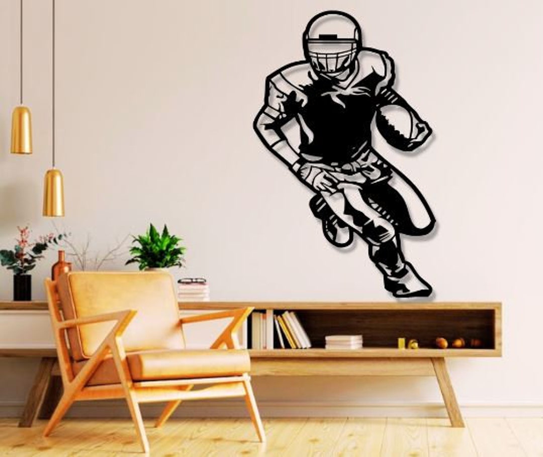 Football Player Dxf Svg Png Files , Football , American , Helmet ...