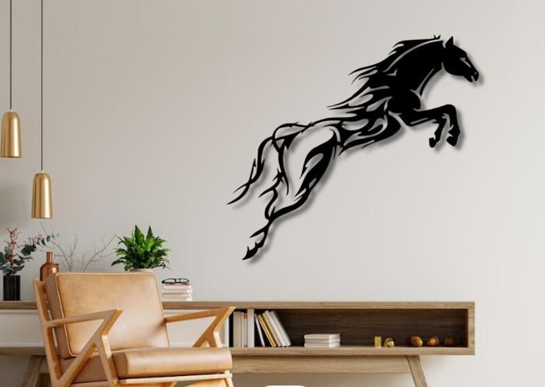 Horse Dxf Svg Png Files Wall Art File Laser Cut - Etsy