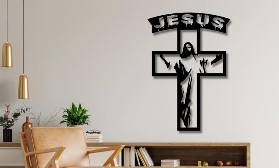 Jesus Cross Dxf Svg Png Files for Cnc Laser Plasma Cut File Religion ...