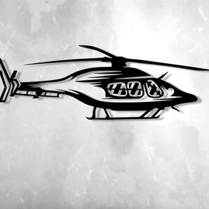 Helicopter Dxf Svg Png Files , Helicopter Wall Art Cut File for Cnc ...