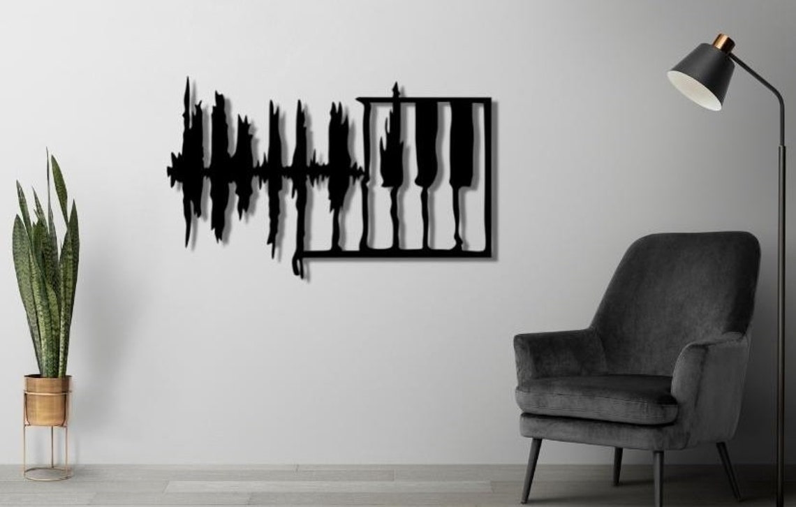 Piano Dxf Svg Png Fİles Laser Cut Wall Art Piano - Etsy