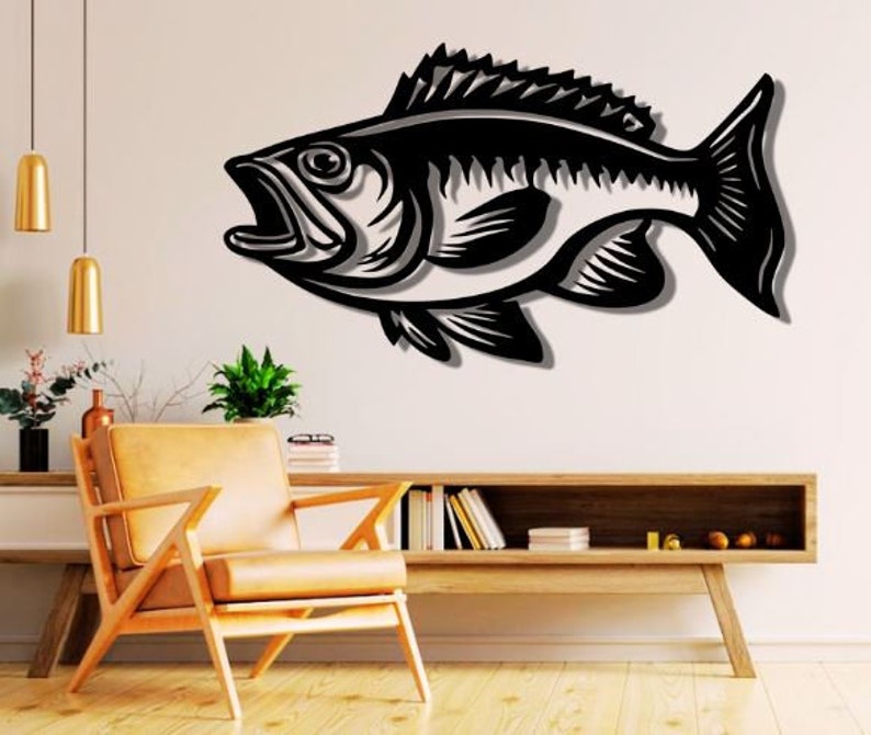 Fish Dxf Svg Png Files Fish Fisher Fishing Bone - Etsy