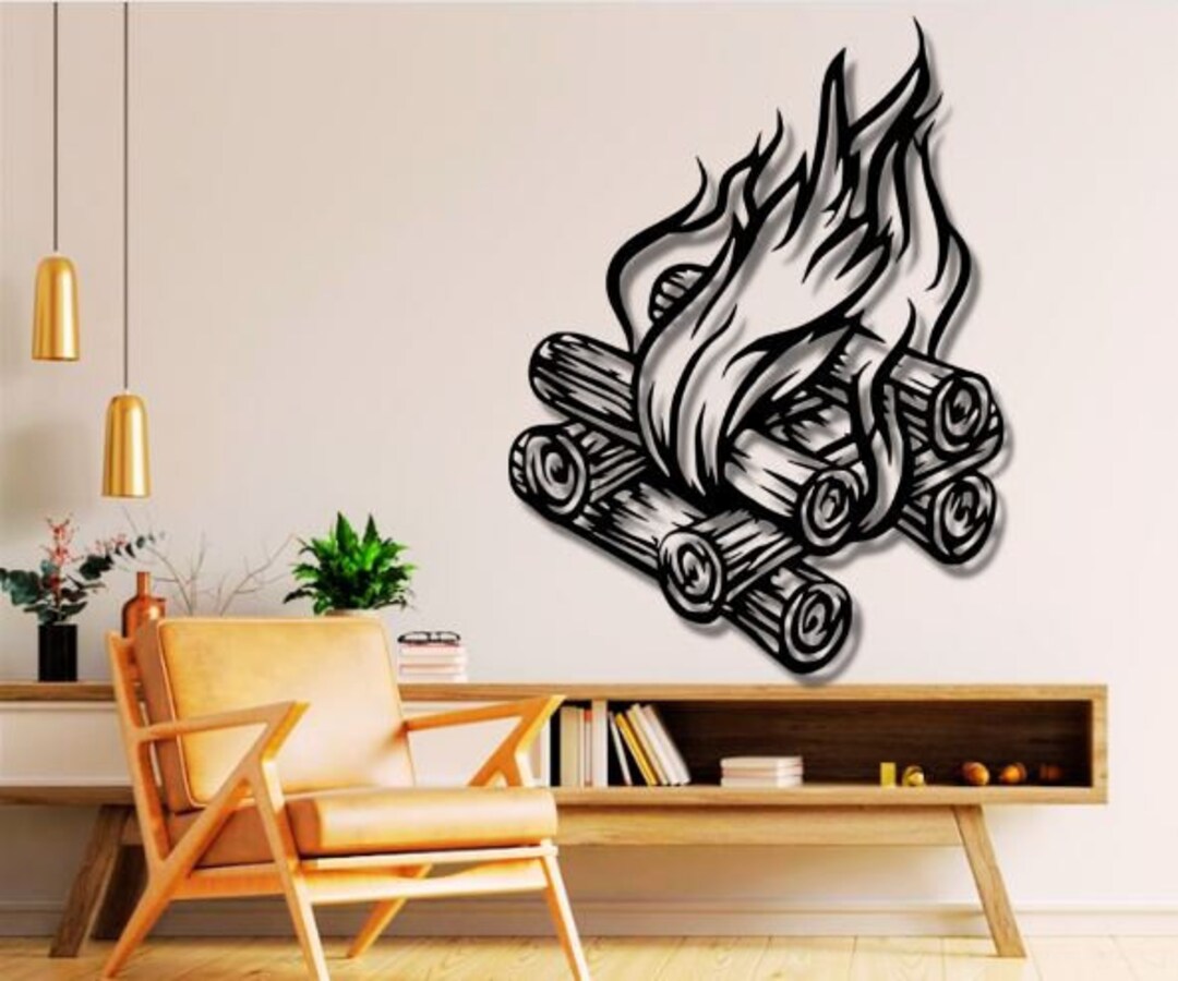 Camp Fire Dxf Svg Png Files , Fire , Wood , Firing , Flame , Flames ...
