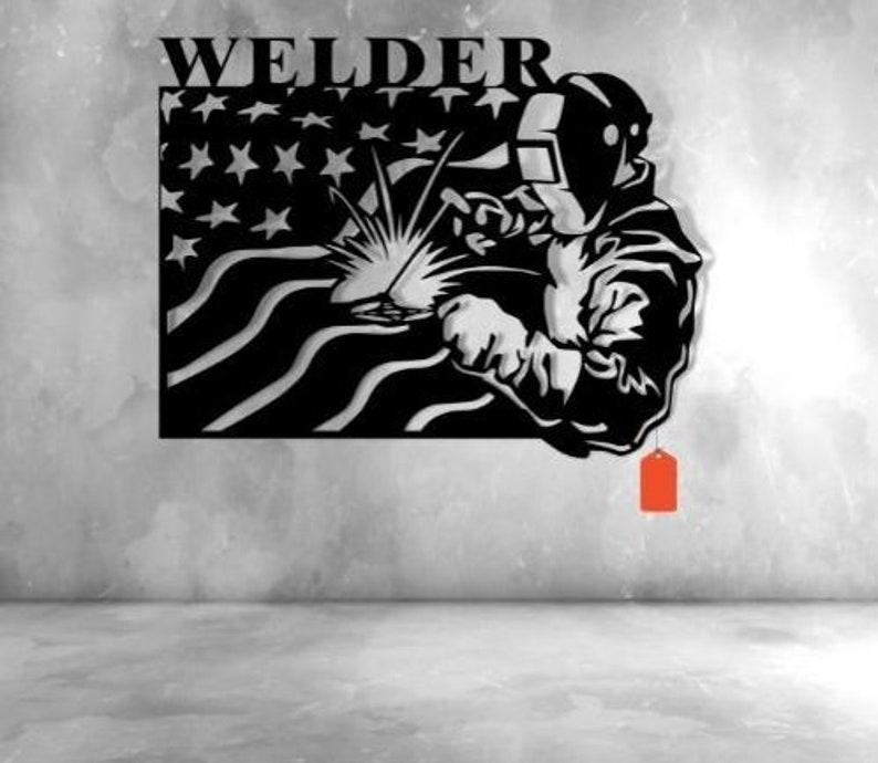 Welder Sign Dxf svg Png Files Laser Cut Weld Weldman - Etsy