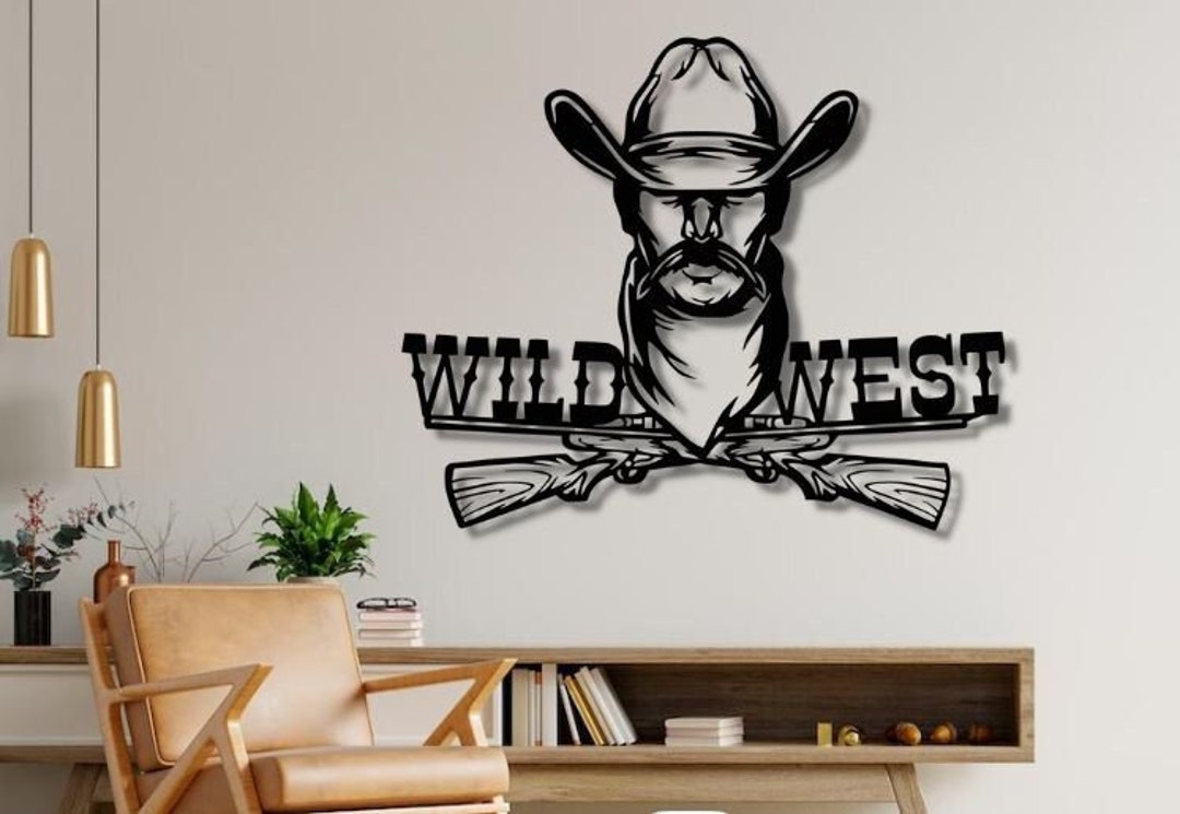 Western Dxf Svg Png Files Wild West for Cnc Laser Plasma Cut Cowboy ...