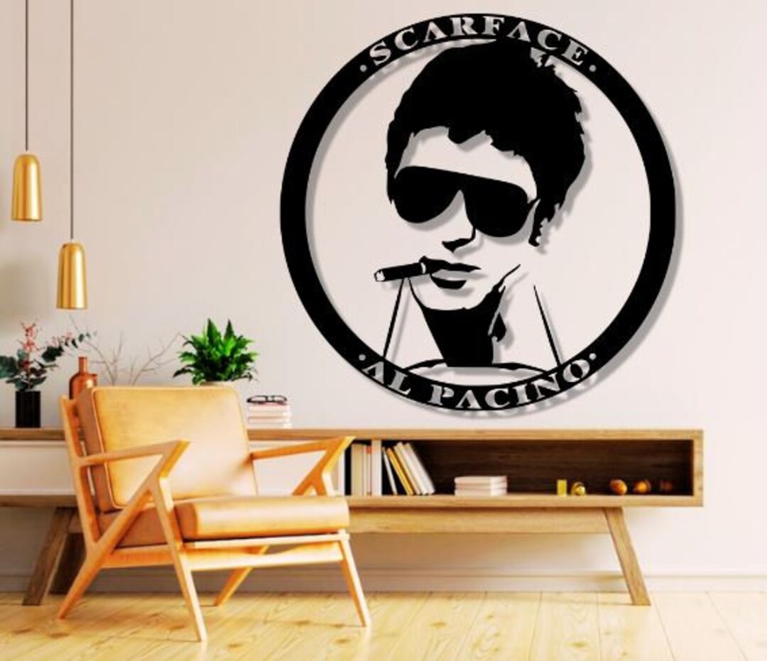 Al Pacino Dxf Svg Png Files , Scarface , Mafia , Godfather , Smoke ...