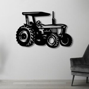 Tractor Svg Dxf Png Files Tractor Laser Cut Wall Art Farm Farmer, Dxf ...