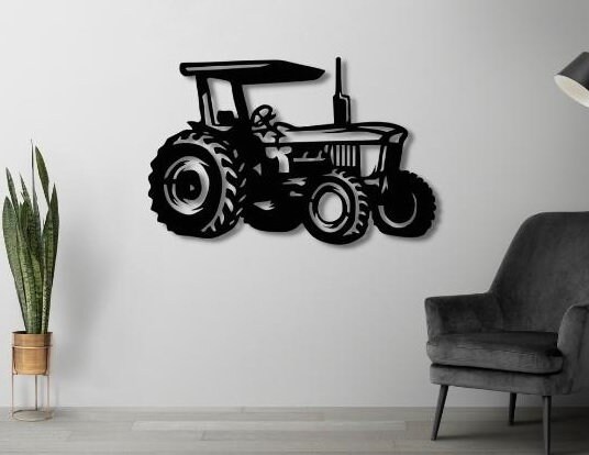 Tractor Svg Dxf Png Files Tractor Laser Cut Wall - Etsy