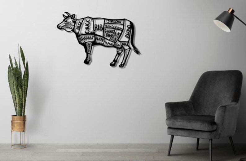 Cow Beef Butcher Dxf Svg Png Files Cow Beef - Etsy Australia