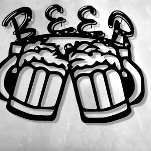 Beer Glasses Dxf Svg Png Files Beer Foam Glass Cheery Drink Cut File ...