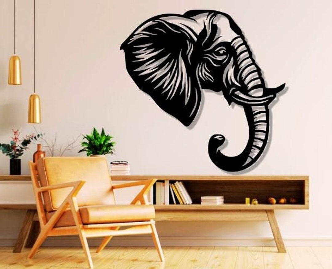 Elephant Dxf Svg Png Files , Elephant Dxf , Elephant Svg , File , Laser ...