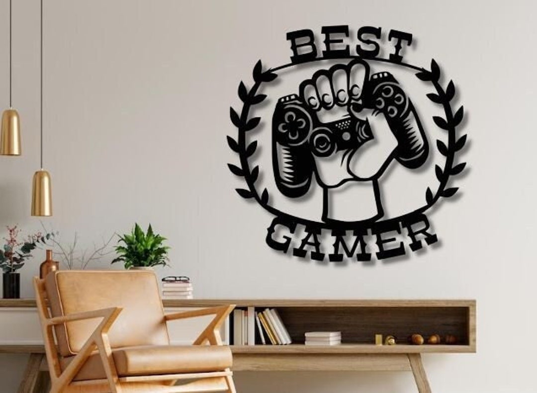 Best Gamer Dxf , Svg , Png , Files , Wall Art , Gamer , Game , Man Cave ...