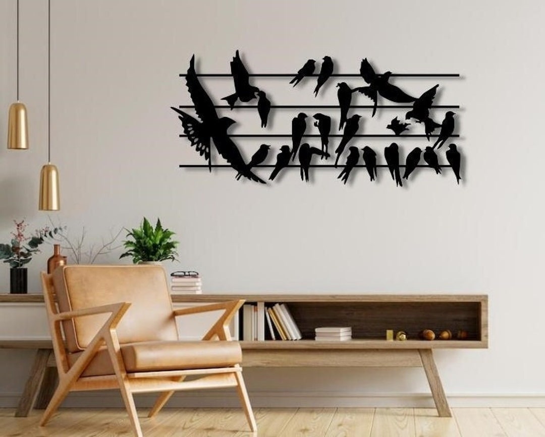 Birds Dxf , Svg , Png , Files , Laser , Cut , Birds on Wire , Bird ...