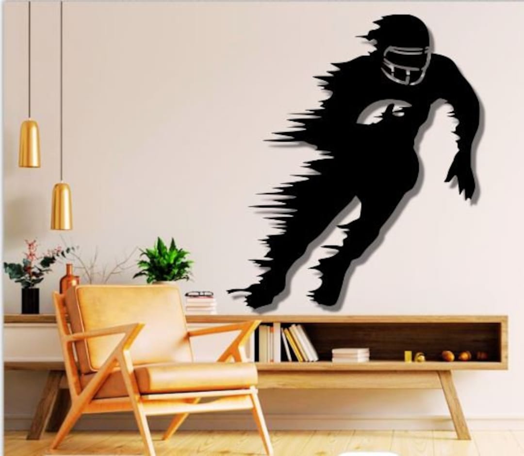 Football Player Dxf Svg Png Files American Football Laser Ball , Helmet ...