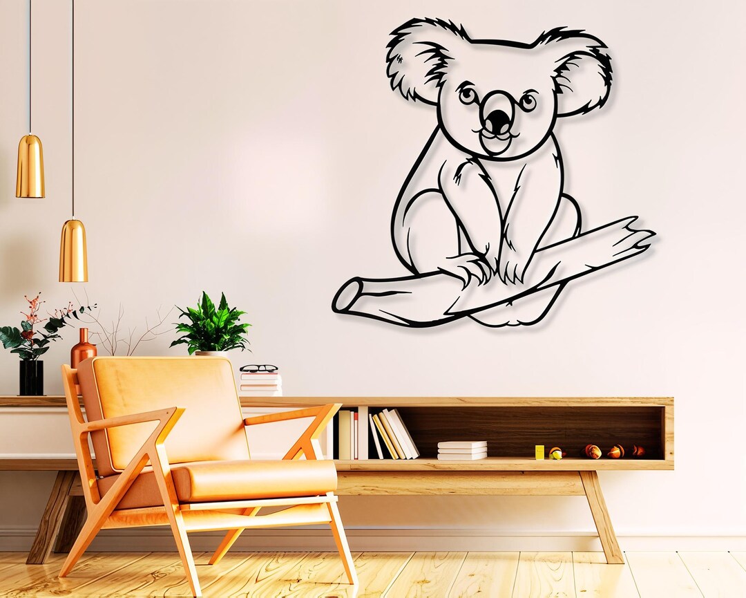 Koala Dxf Svg Png Files Koala Vector Art Cut File for Cnc Plasma Laser ...