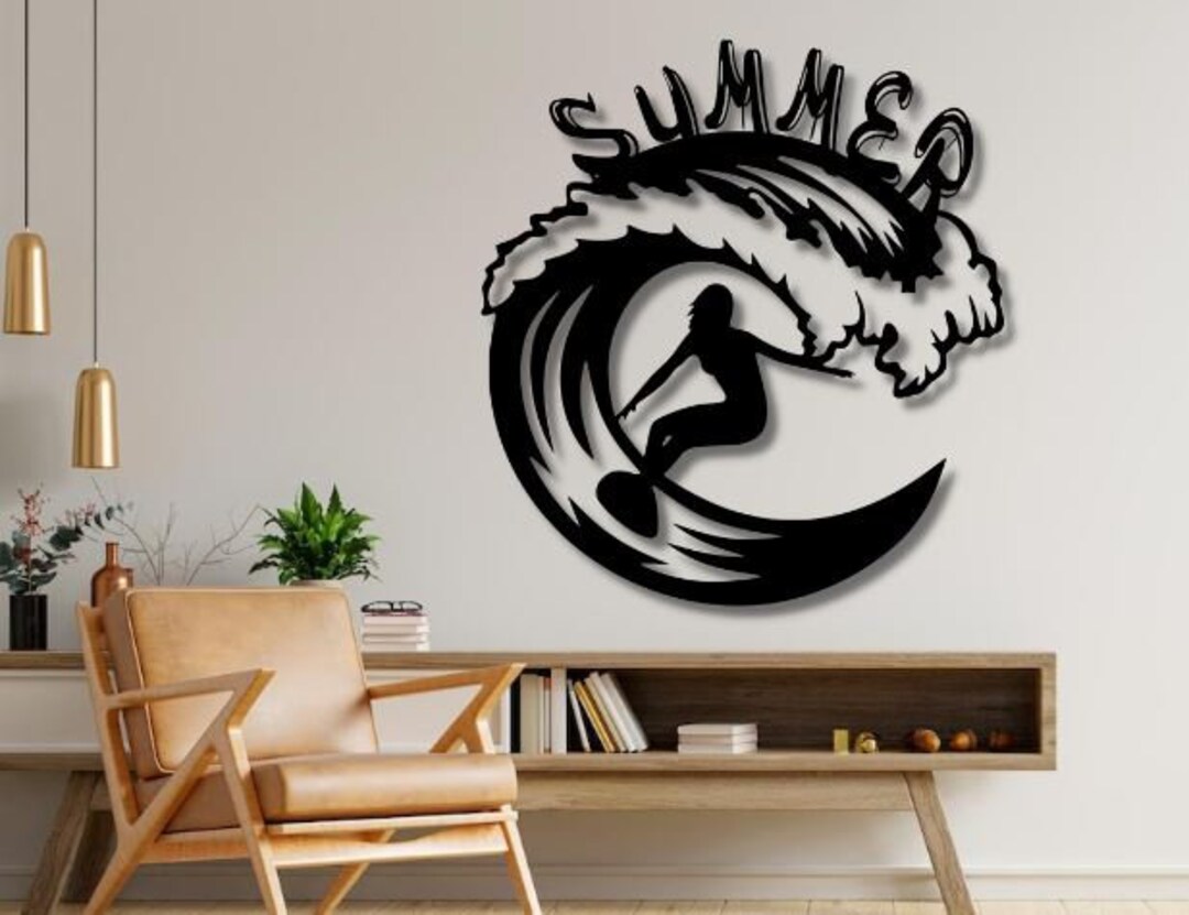 Surf Dxf Svg Png Files Wall Art Laser Cut Surf - Etsy