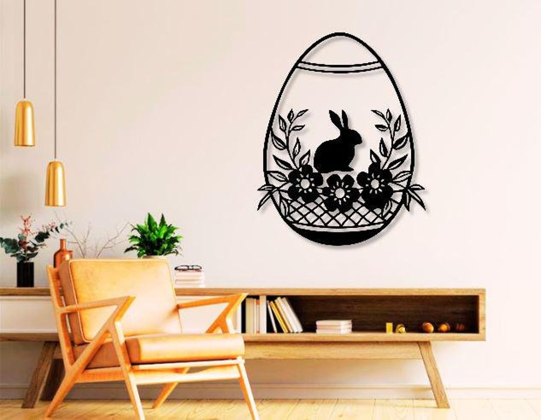 Easter Dxf Svg Png Files Vector Cut File Easter Bunny Egg for Cnc ...