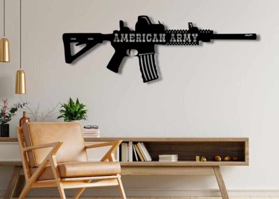 AR 15 Dxf Svg Png Files American Army Military - Etsy