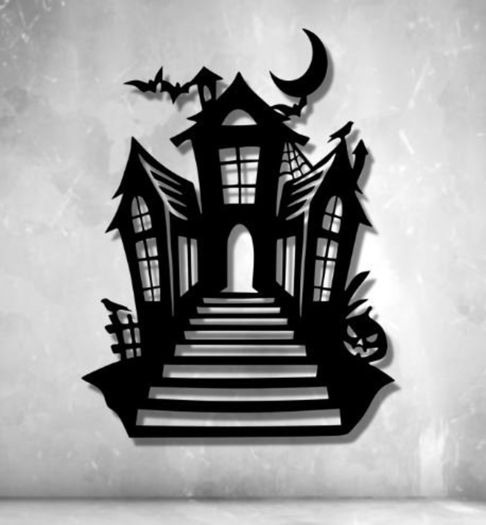 Haunted House Dxf Svg Png Files Horror Haunted Scary , House , Pumpkin ...