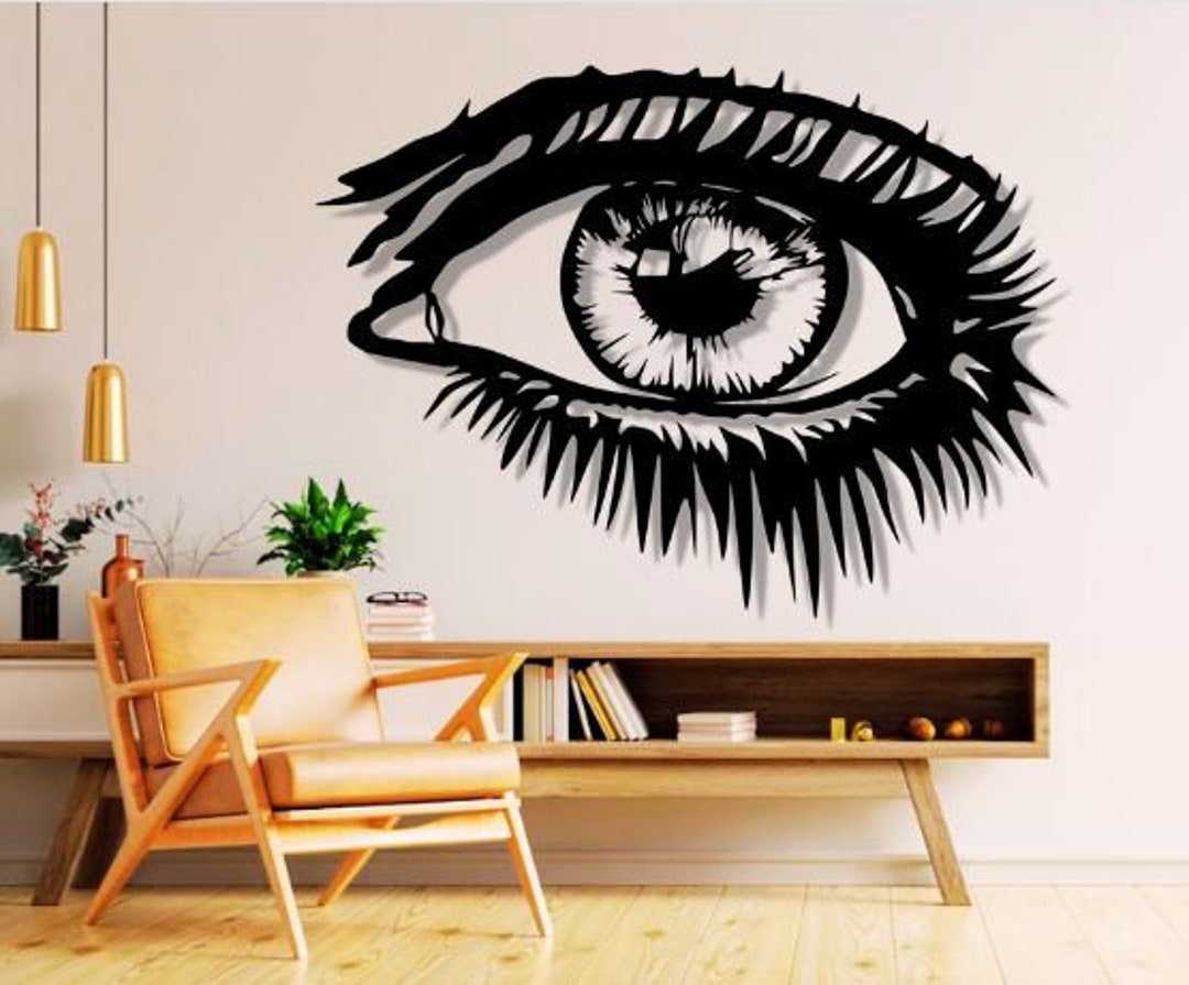 Eye Dxf Svg Png Files , Eye , Pupil , Eyelash , Look , Wall Art Decor ...