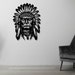 Chief Dxf Svg Png Files , American Indian Chief , Wall Art , Cut File ...