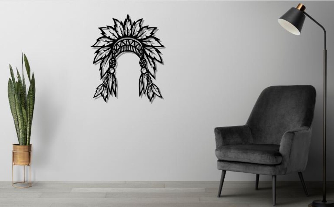Native Dxf Svg Png Files American Native Boho Element Plasma Cut File ...